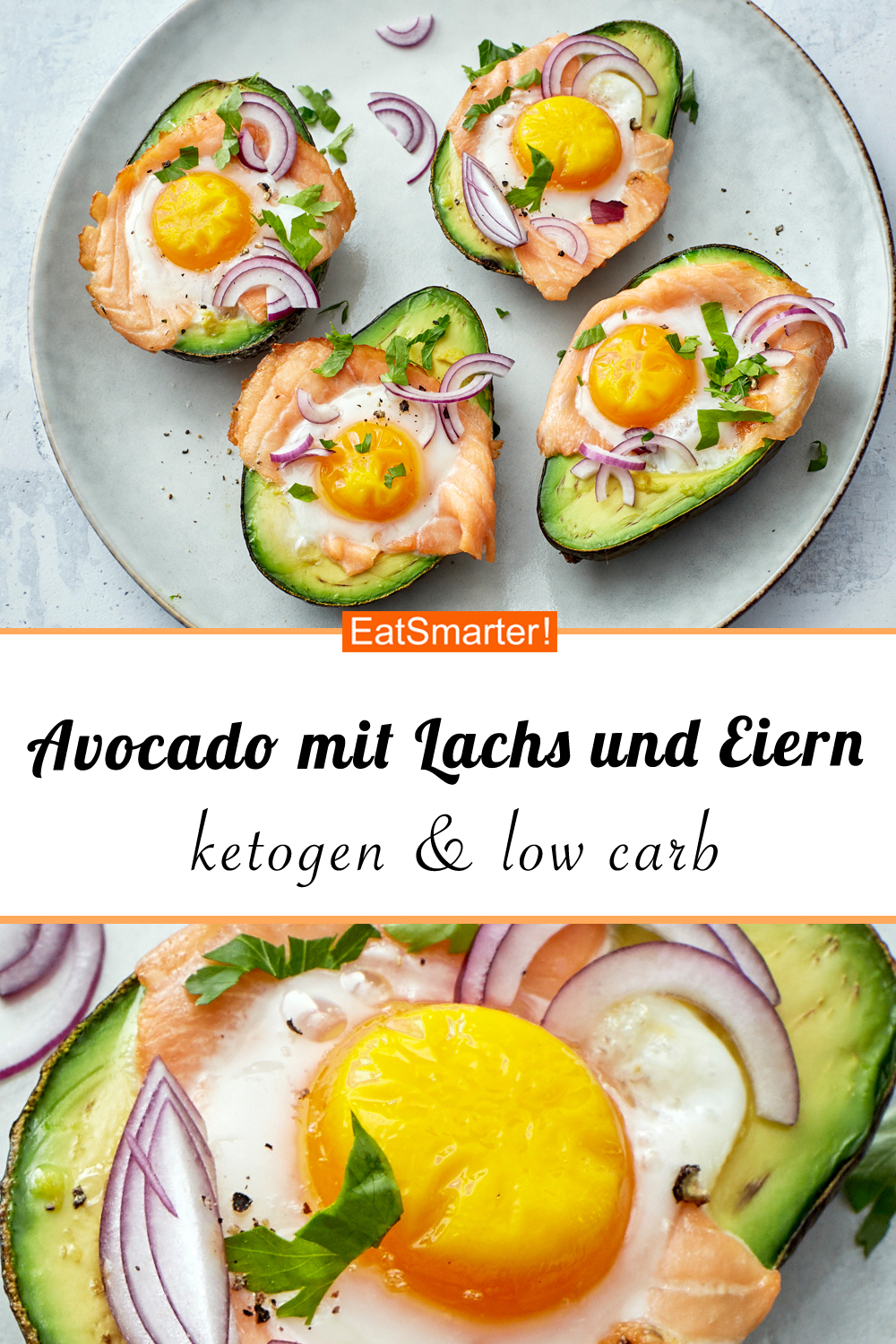 Avocado mit Lachs und Eiern Rezept | EAT SMARTER