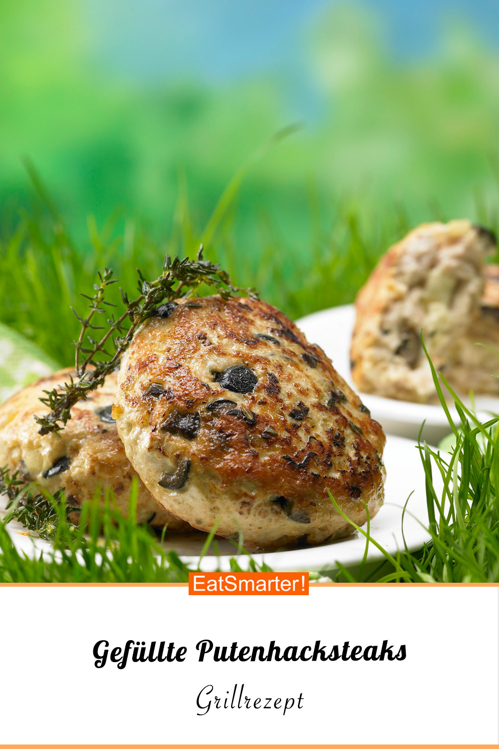 Gefüllte Putenhacksteaks Rezept | EAT SMARTER