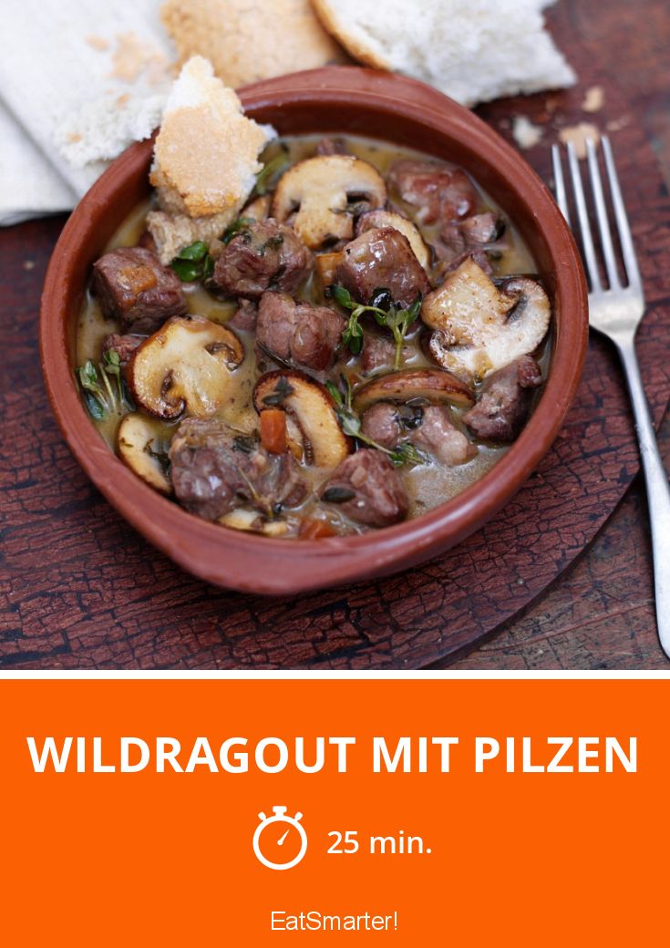 Wildragout mit Pilzen Rezept | EAT SMARTER