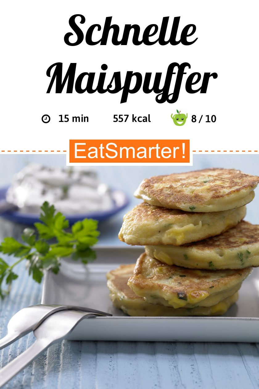 Schnelle Maispuffer Rezept | EAT SMARTER