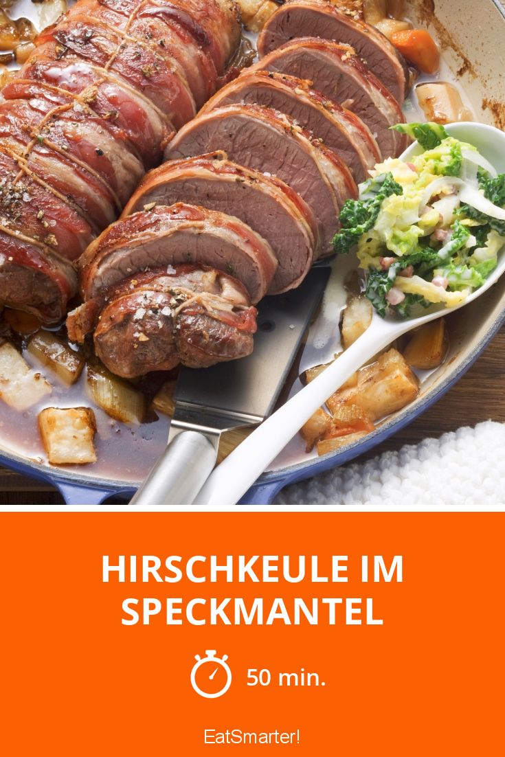 Hirschkeule im Speckmantel Rezept | EAT SMARTER