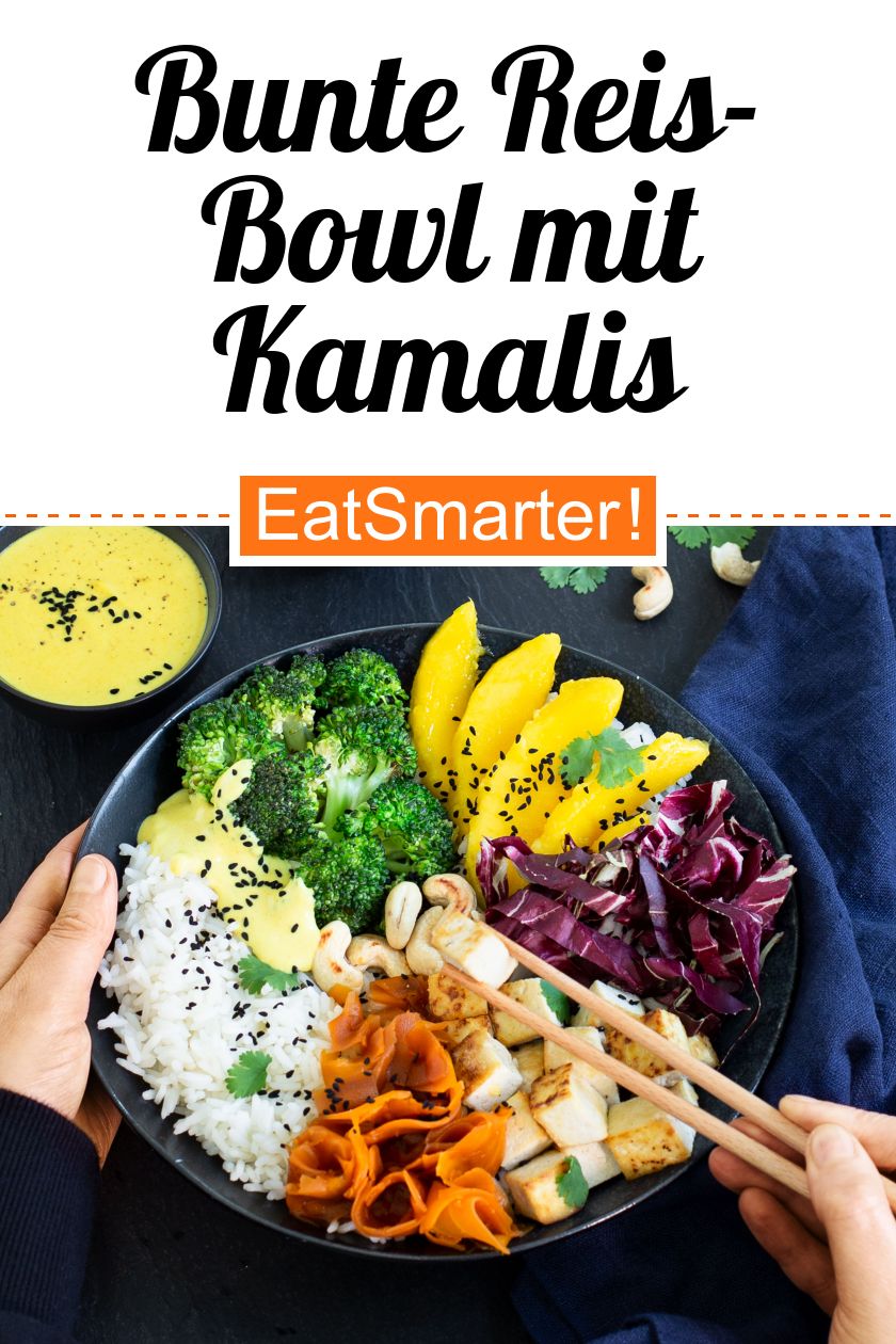 Bunte Reis-Bowl mit Kamalis Duftreis, Mango und Tofu Rezept | EAT SMARTER