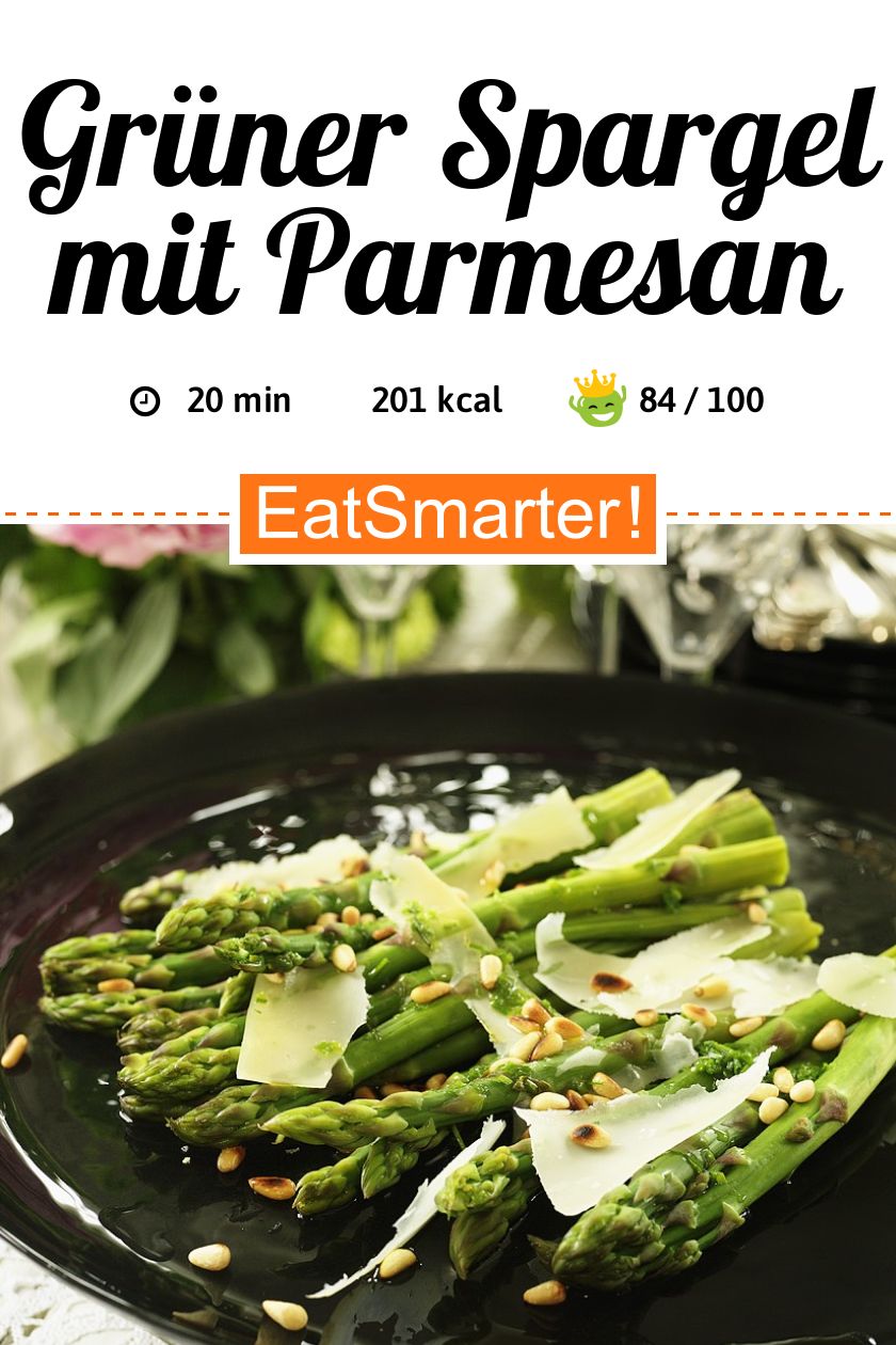 Grüner Spargel mit Parmesan Rezept | EAT SMARTER