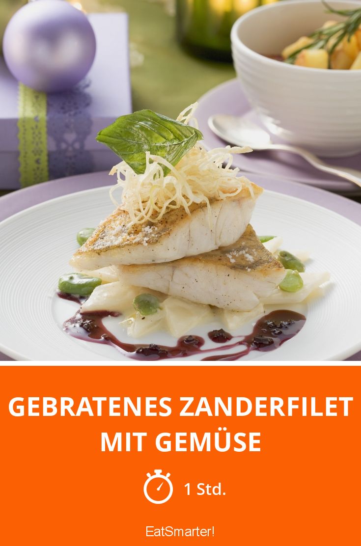 Gebratenes Zanderfilet mit Gemüse Rezept | EAT SMARTER