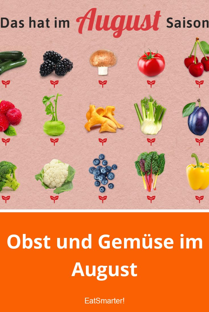 Saisonkalender August Obst & Gemüse | EAT SMARTER