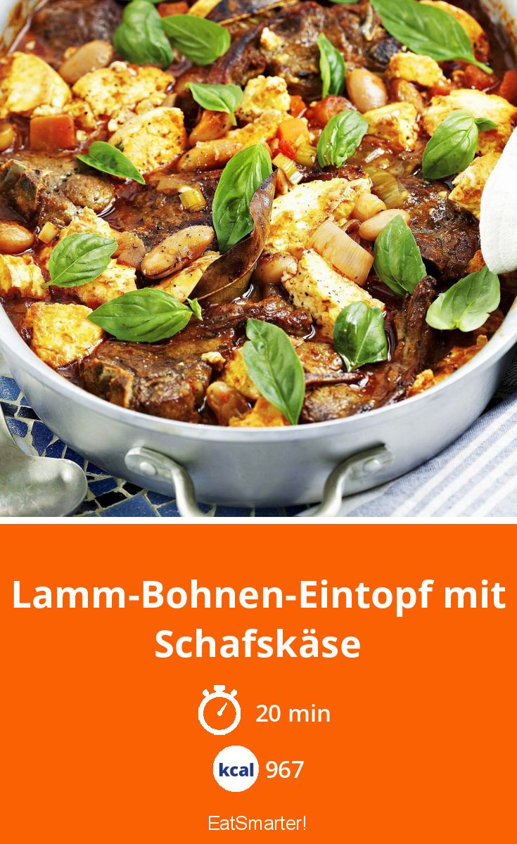 Lamm-Bohnen-Eintopf mit Schafskäse Rezept | EAT SMARTER