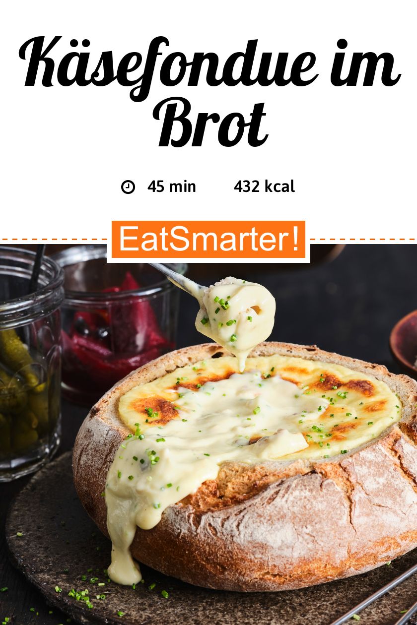 Käsefondue im Brot Rezept | EAT SMARTER