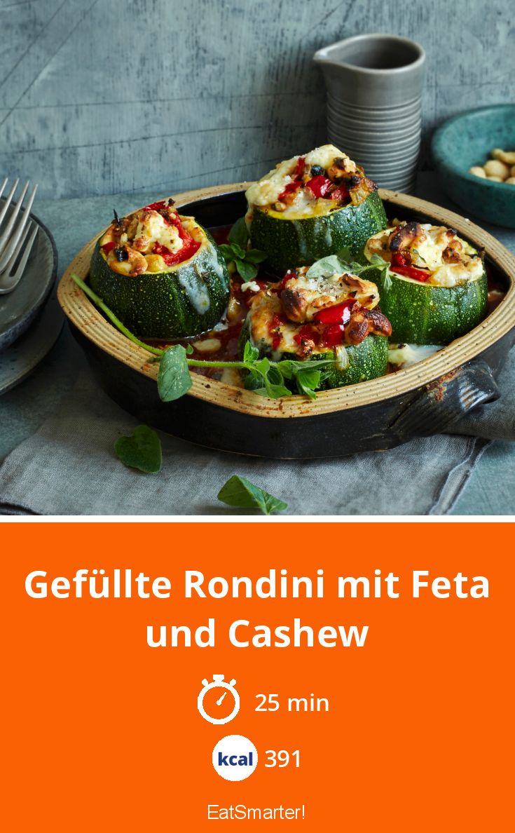 Gefüllte Rondini mit Feta und Cashew Rezept | EAT SMARTER