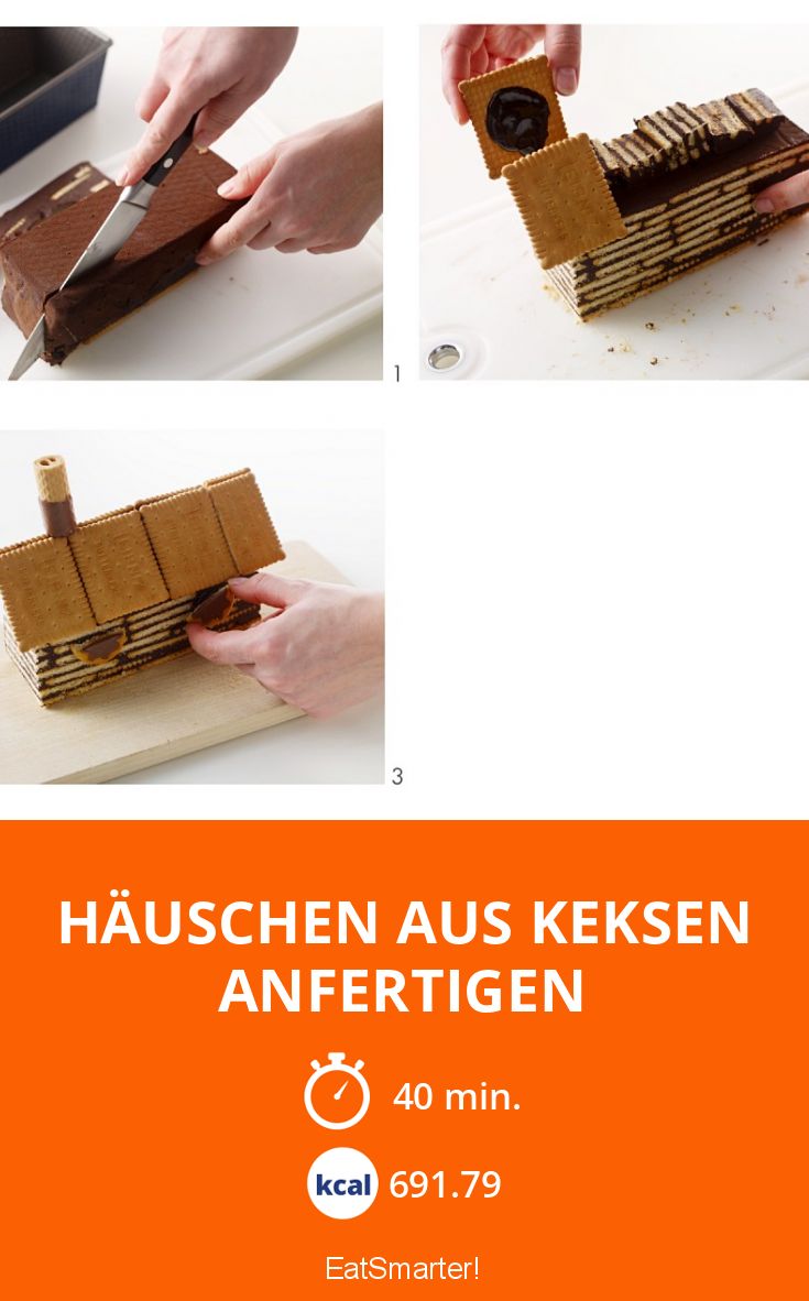 Häuschen aus Keksen anfertigen Rezept | EAT SMARTER