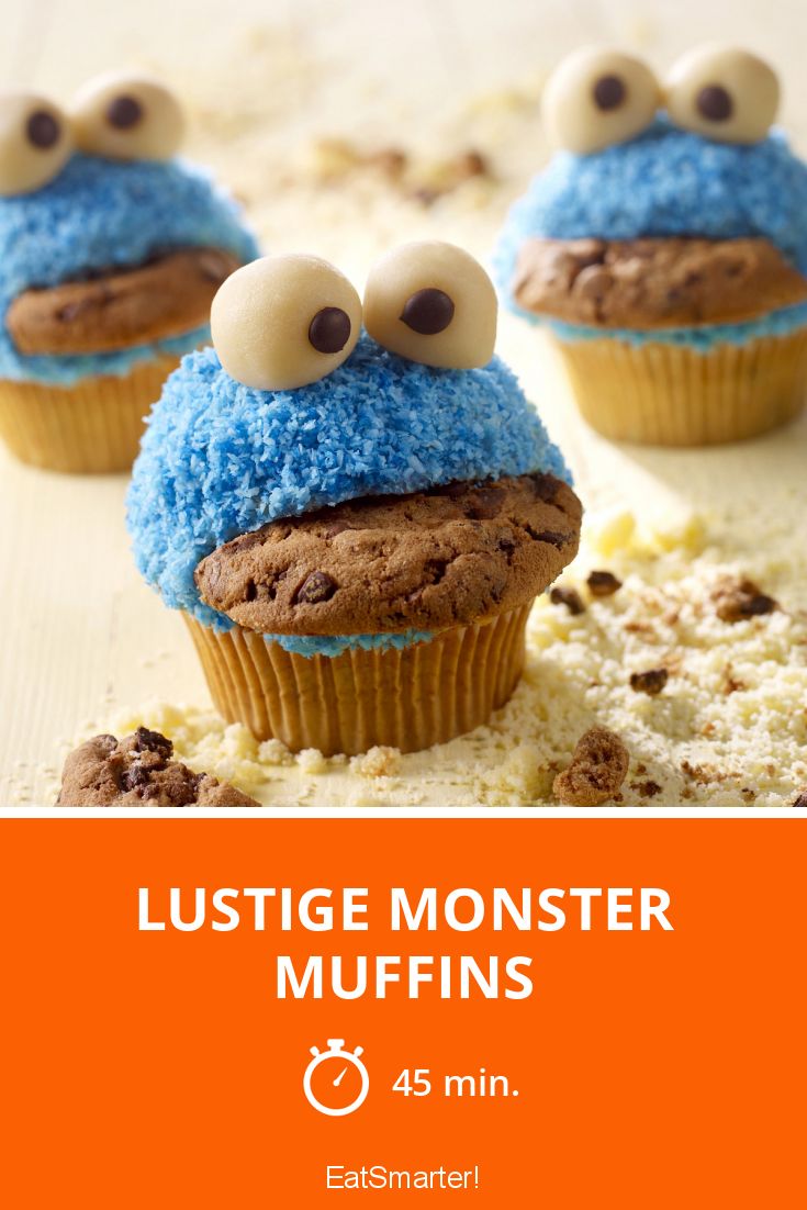 Lustige Monster Muffins Rezept | EAT SMARTER