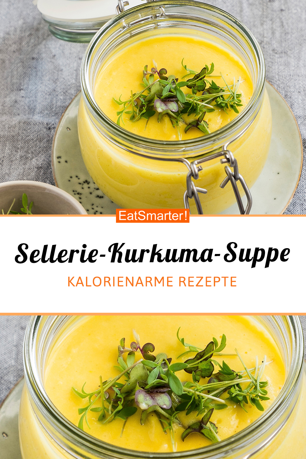 Sellerie-Kurkuma-Cremesuppe Rezept | EAT SMARTER