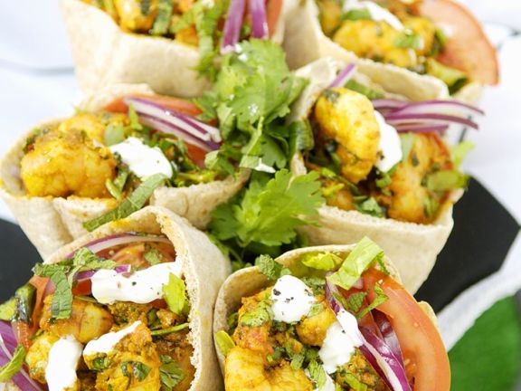 Wrap Mit Garnelen