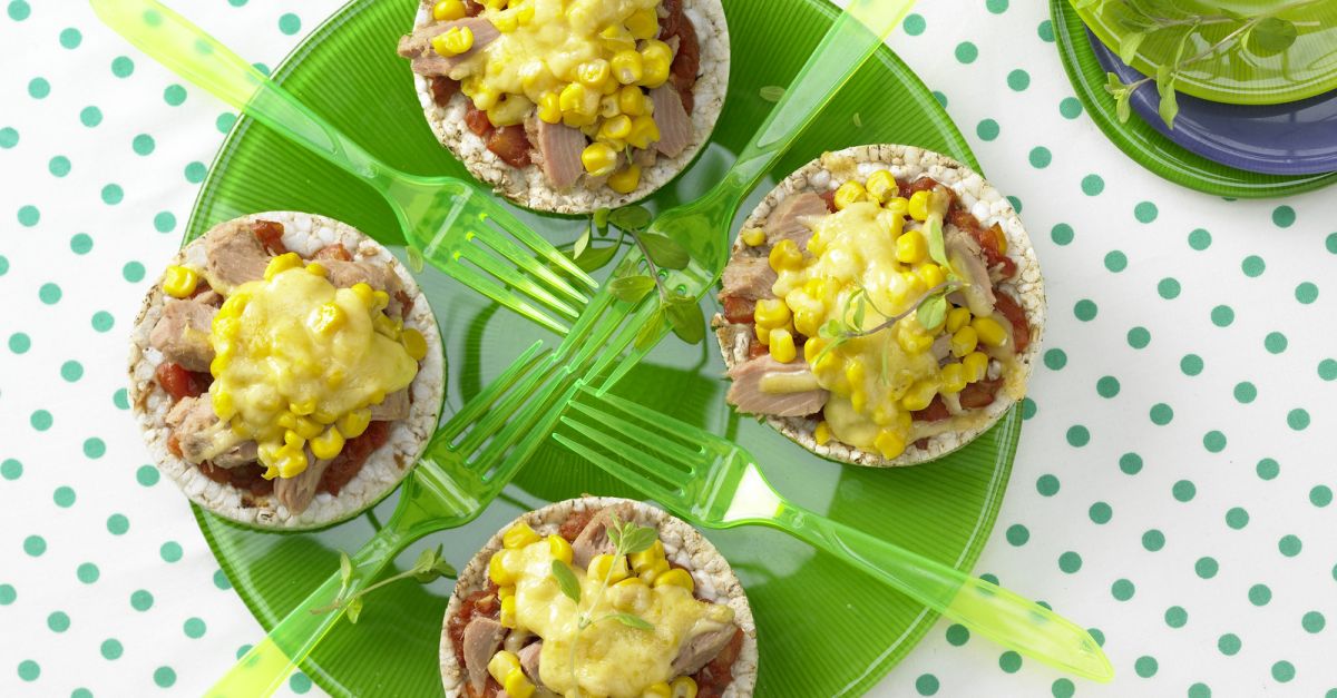 Reiswaffel-Gemüse-Snack »Riesenrad« Rezept | EAT SMARTER