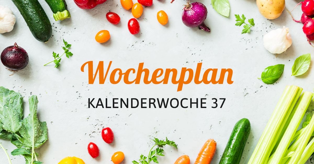 Wochenplan – Kalenderwoche 37 | EAT SMARTER