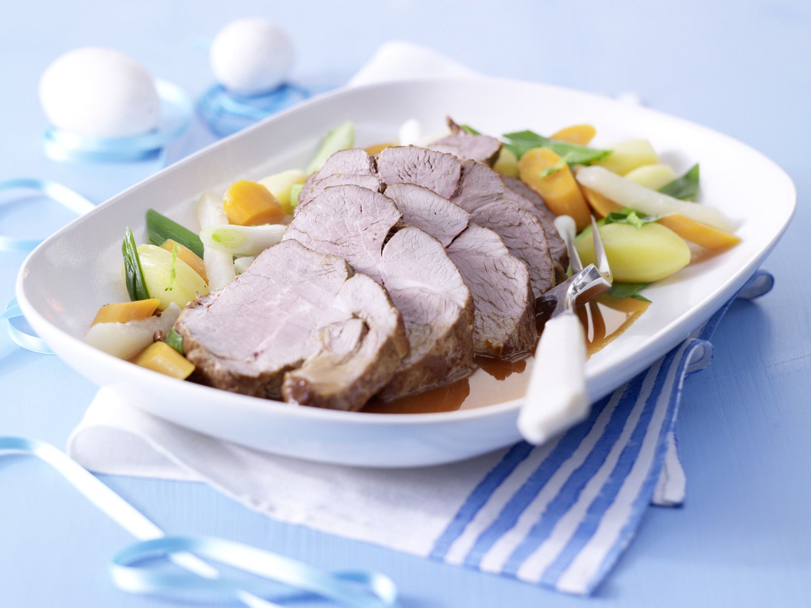 Lammbraten mit Frühlingsgemüse Rezept | EAT SMARTER