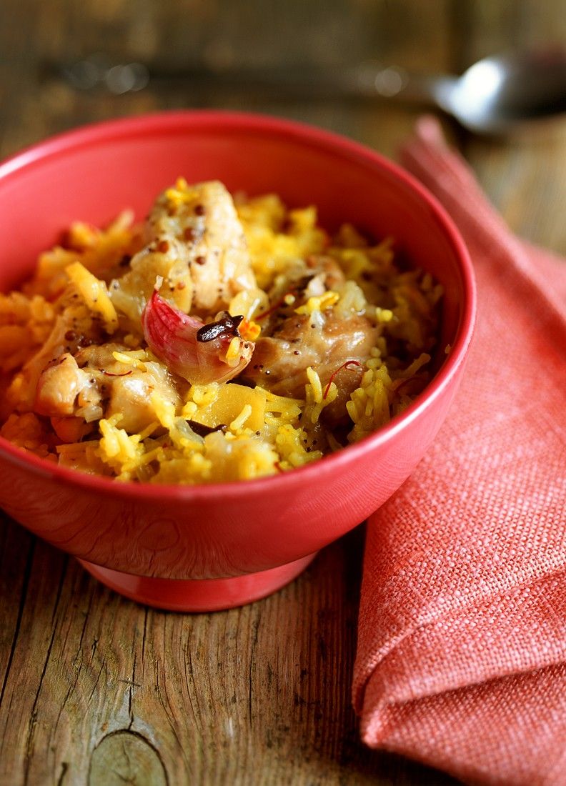 Safranreis mit Hähnchen Rezept | EAT SMARTER